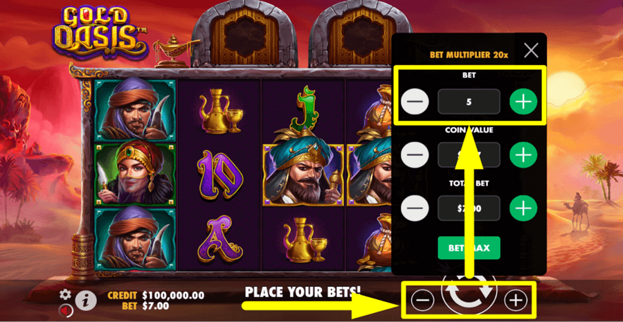 Gold Oasis Slot Review, Bonuses & Free Play (96.06% RTP)