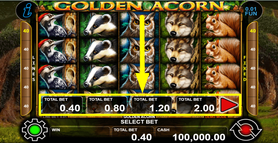 Golden Acorn Slot Review, Bonuses & Free Play (95.9% RTP)