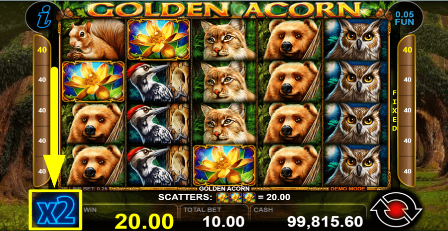 Golden Acorn Slot Review, Bonuses & Free Play (95.9% RTP)