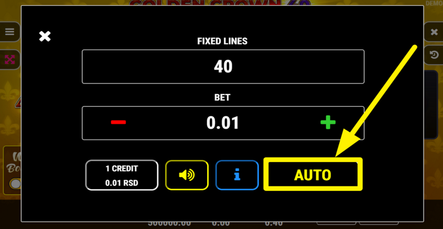 Golden Crown 40 Booster Slot Bewertung, Demo & Boni (95.96% RTP)