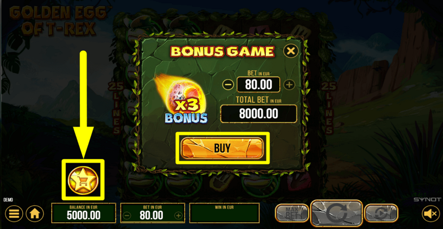Golden Egg of T Rex Slot Bewertung, Demo & Boni (96.05% RTP)