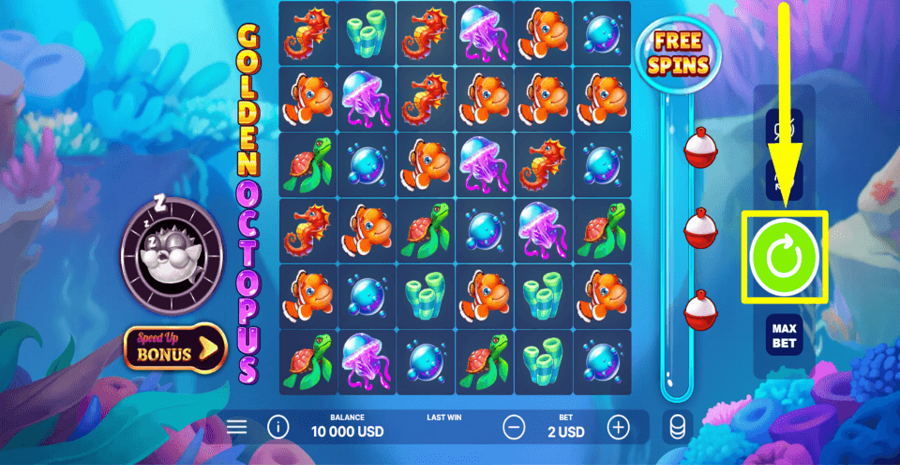 Golden Octopus Slot Review, Bonuses & Free Play (95.35% RTP)
