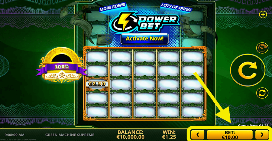 Green Machine Supreme Demo - Reseña y Juego Gratis (96.9% RTP)