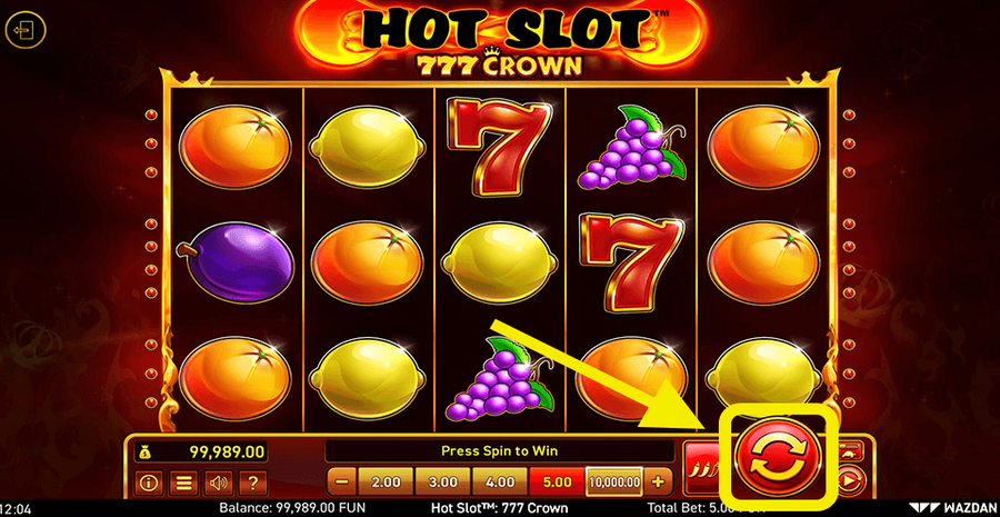 Hot Slot 777 Crown Demo - Reseña y Juego Gratis (96.47% RTP)