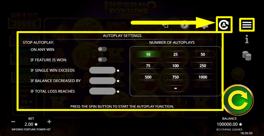 Inferno Fortune Power Hit Slot Review, Bonuses & Free Play (96% RTP)
