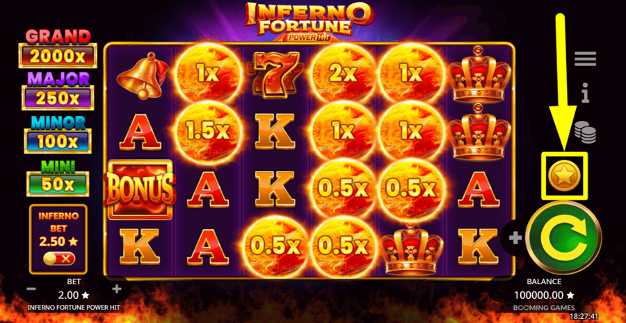 Inferno Fortune Power Hit Slot Review, Bonuses & Free Play (96% RTP)