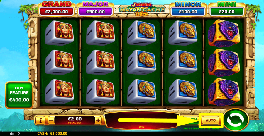 J Mania Mayan Cache Dice Slot Bewertung, Demo & Boni (96.31% RTP)