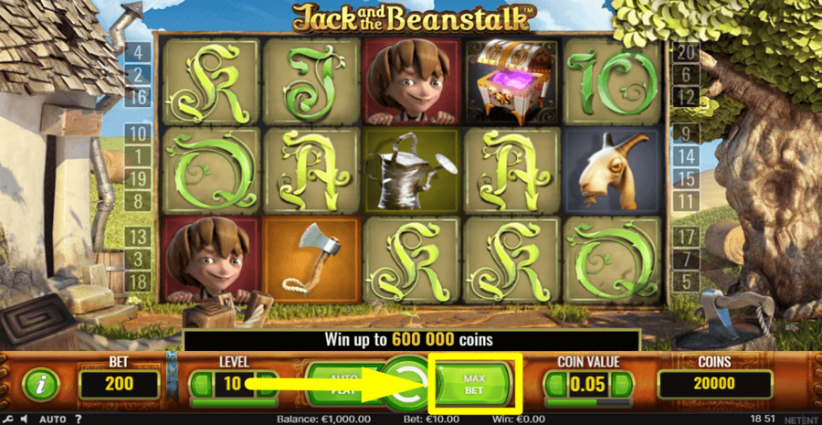 Jack and the Beanstalk Slot Bewertung, Demo & Boni (96.28% RTP)