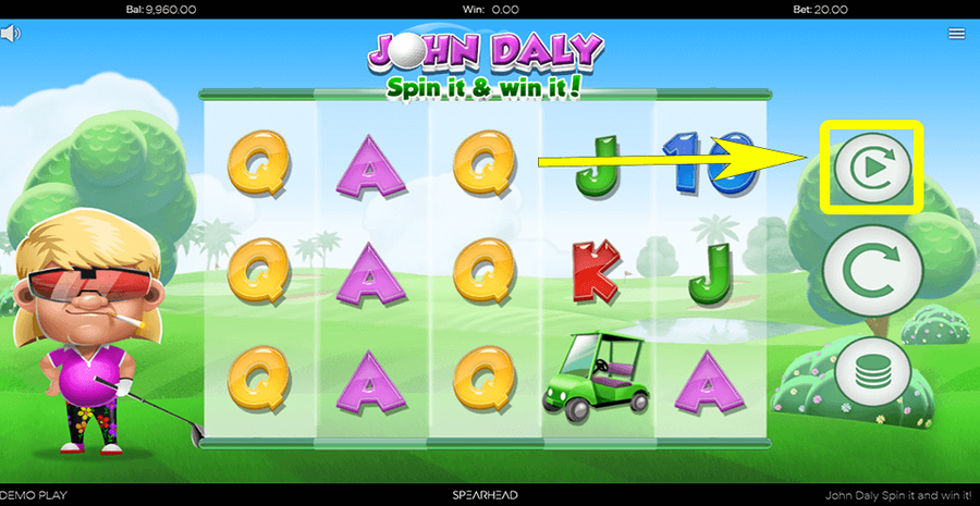 John Daly Spin It And Win It Demo - Reseña y Juego Gratis (94.71% RTP)