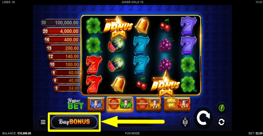 Joker Gold 7s Slot Bewertung, Demo & Boni (94.38% RTP)