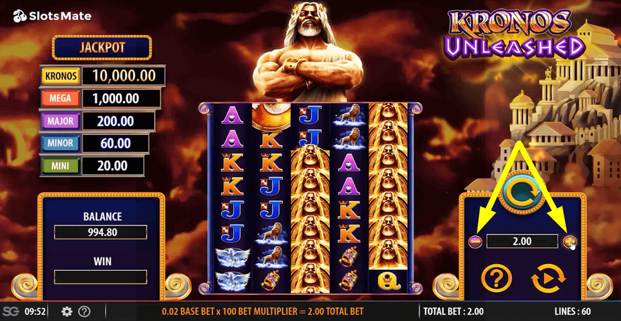 Kronos Unleashed Slot Review, Bonuses & Free Play (95.86% RTP)