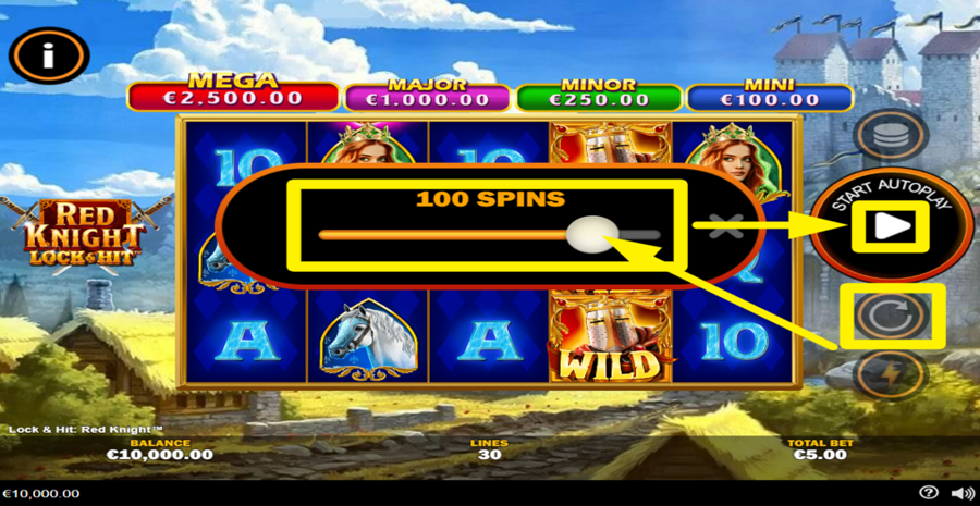 Lock and Hit Red Knight Slot Bewertung, Demo & Boni (95.47% RTP)