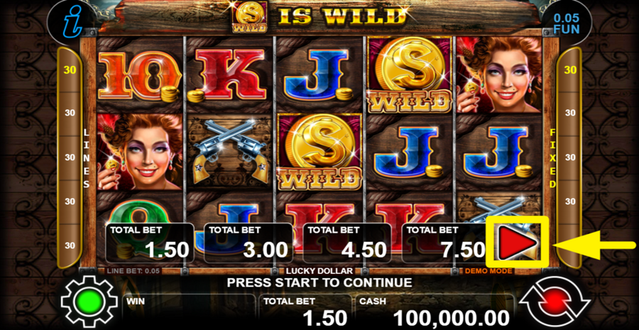 Lucky Dollar Slot Bewertung, Demo & Boni (96.09% RTP)