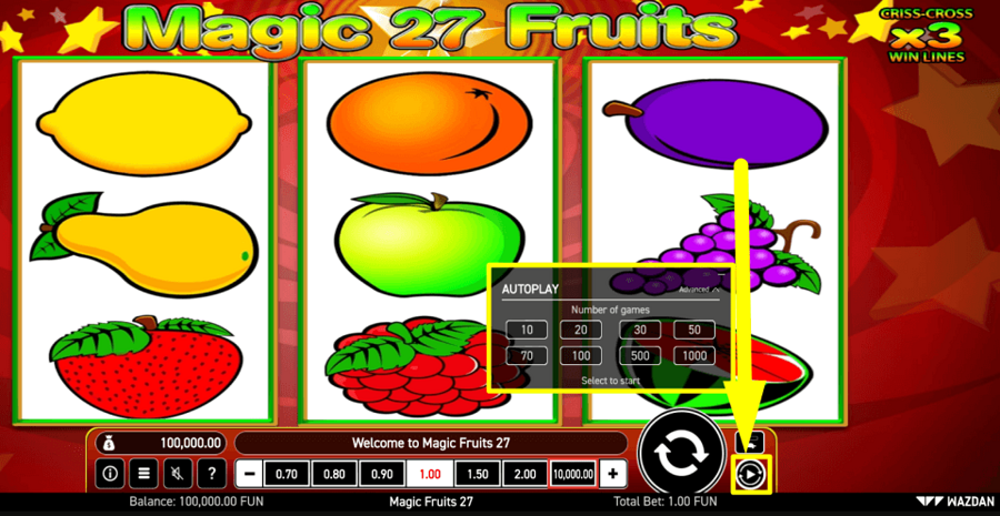 Magic Fruits 27 Slot Review, Bonuses & Free Play (96.37% RTP)