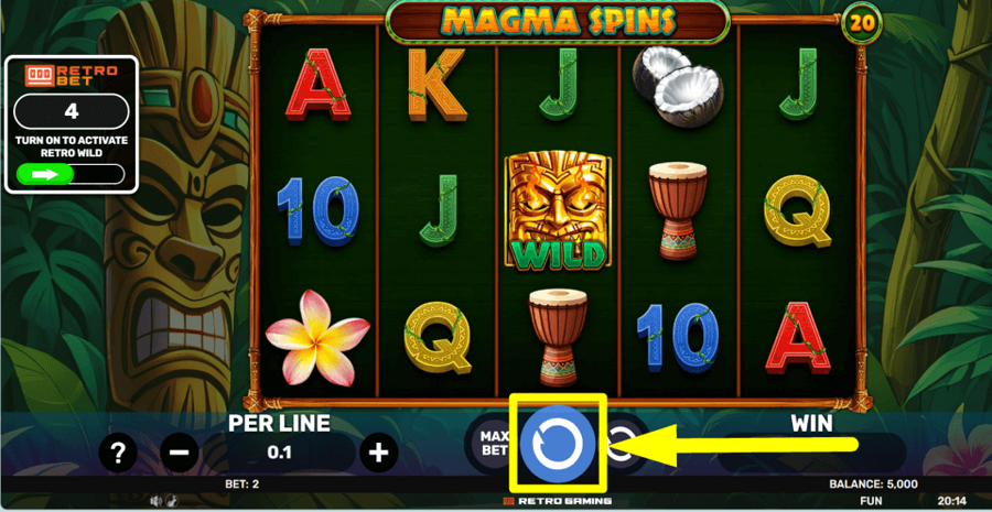 Magma Spins Slot Review, Bonuses & Free Play (95.79% RTP)