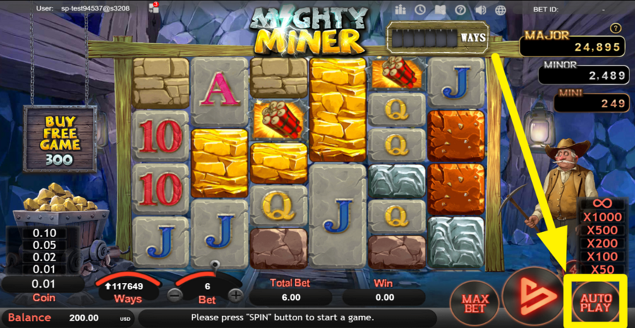Mighty Miner Slot Review, Bonuses & Free Play (96.37% RTP)