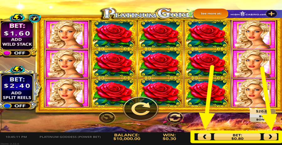 Platinum Goddess Power Bet Demo - Reseña y Juego Gratis (96% RTP)