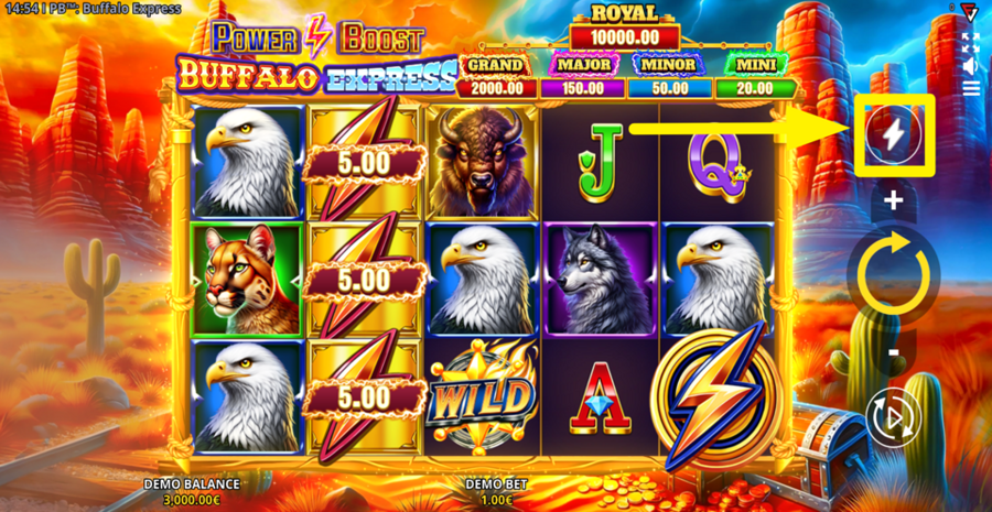 Power Boost Buffalo Express Slot Review, Bonuses & Free Play (96.2% RTP)