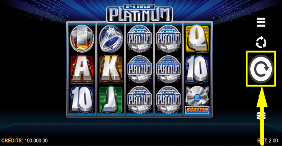 Pure Platinum Slot Bewertung, Demo & Boni (96.49% RTP)