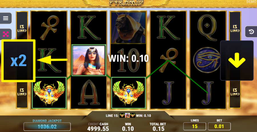 Pyramid Slot Review, Bonuses & Free Play (96.1% RTP)