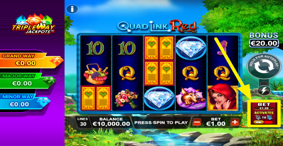 Quad Link Red Slot Bewertung, Demo & Boni (95.83% RTP)