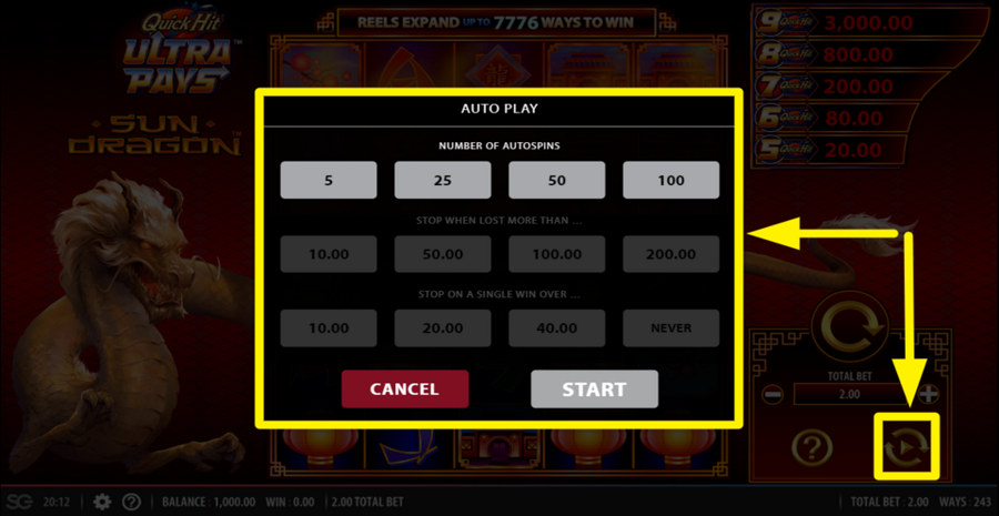 Quick Hit Ultra Pays Sun Dragon Slot Bewertung, Demo & Boni (95.97% RTP)