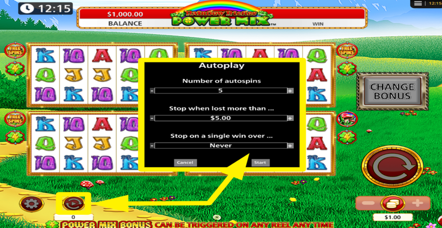 Rainbow Riches Power Mix Slot Review, Bonuses & Free Play (96.09% RTP)