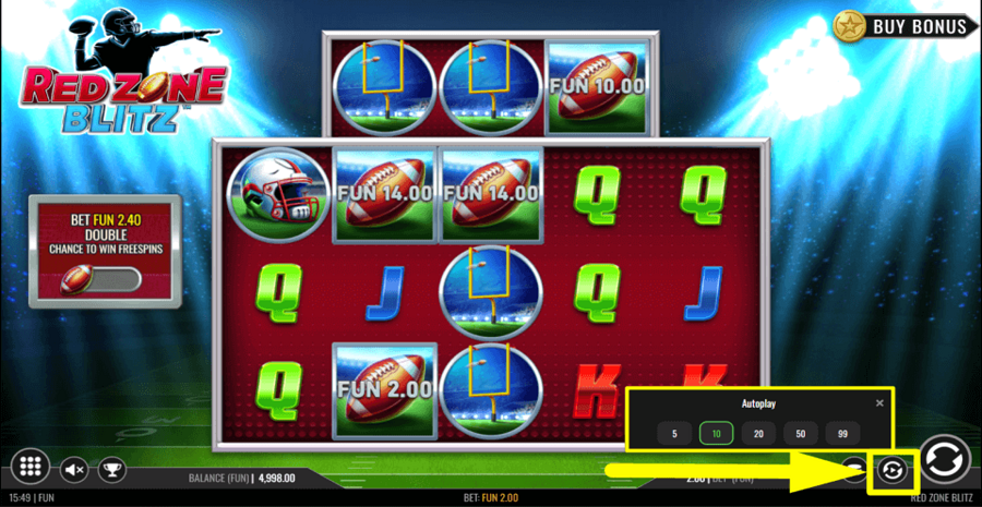 Red Zone Blitz Slot Review, Bonuses & Free Play (95.3% RTP)