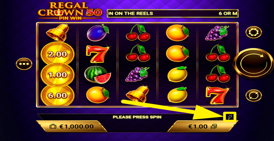 Regal Crown 50 Pin Win Slot Review, Bonuses & Free Play (96% RTP)