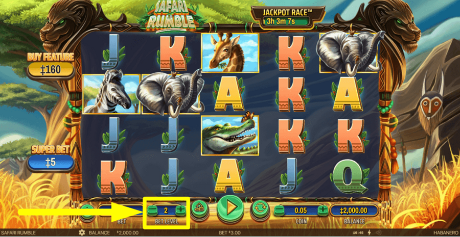 Safari Rumble Slot Bewertung, Demo & Boni (97.38% RTP)