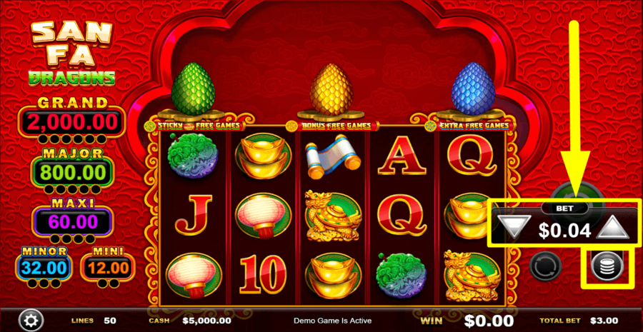 San Fa Dragons Slot Review, Bonuses & Free Play (94.39% RTP)