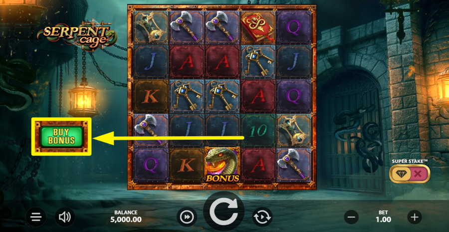 Serpent Cage Slot Review, Bonuses & Free Play (96.09% RTP)
