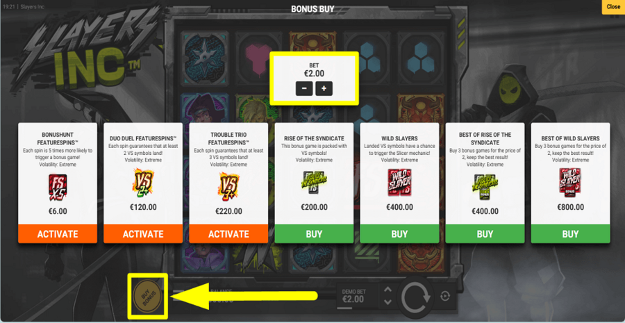 Slayers INC Slot Review, Bonuses & Free Play (96.38% RTP)