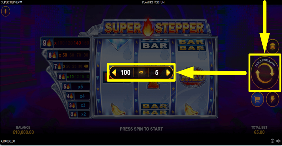 Super Stepper Slot Review, Bonuses & Free Play (96.48% RTP)