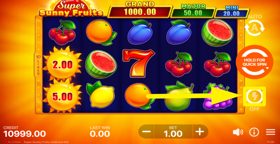 Super Sunny Fruits Hold and Win Slot Bewertung, Demo & Boni