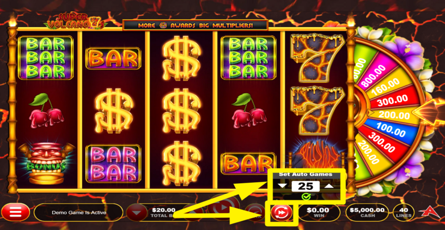 Super Volcano 7s Quick Spin Slot Review, Bonuses & Free Play (96.22% RTP)
