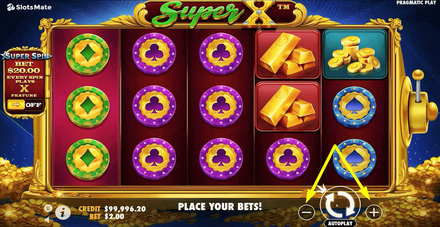 Super X Slot Bewertung, Demo & Boni (96.56% RTP)