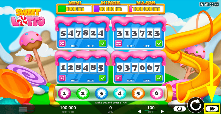 Sweet Lotto Demo - Reseña y Juego Gratis (96.77% RTP)