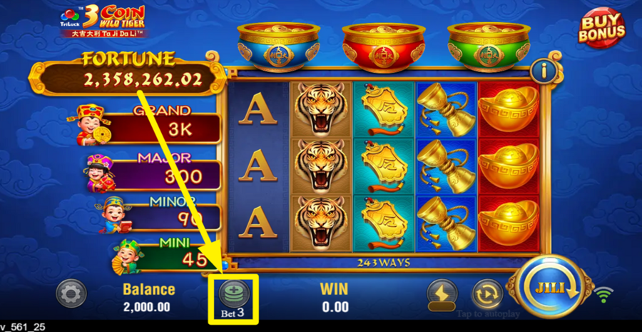 TaDa Gaming 3 Coin Wild Tiger Demo - Reseña y Juego Gratis (97.2% RTP)