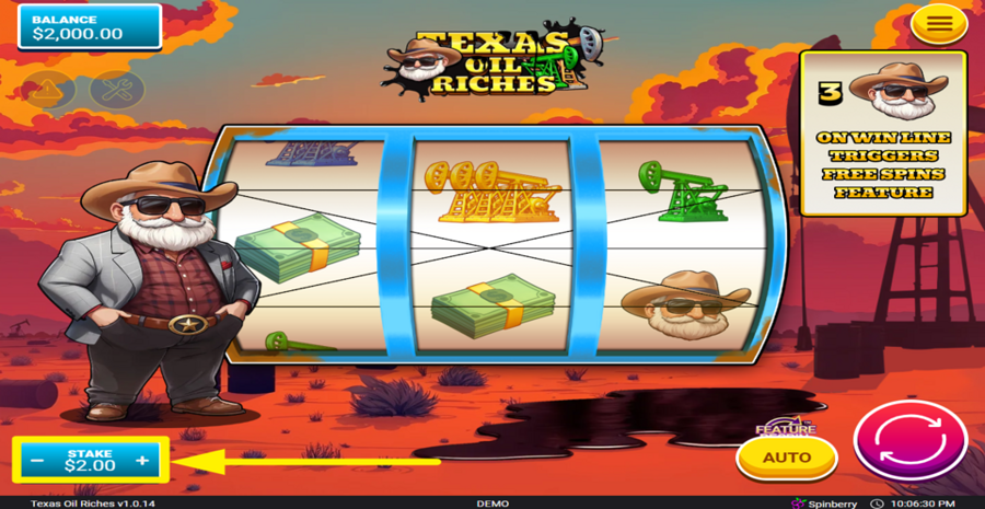 Texas Oil Riches Slot Bewertung, Demo & Boni (90.2% RTP)