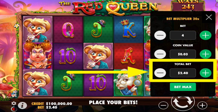 The Red Queen Slot Review, Bonuses & Free Play (96.06% RTP)