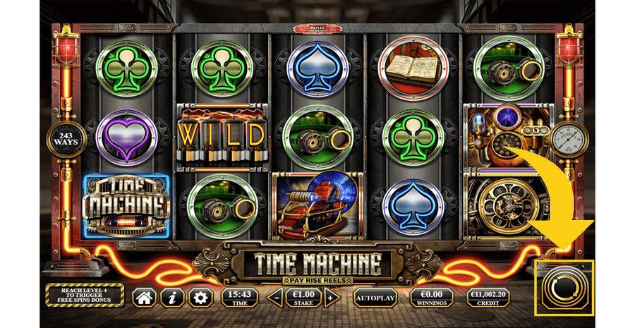 Time Machine Pay Rise Reels Slot Bewertung, Demo & Boni (95.5% RTP)