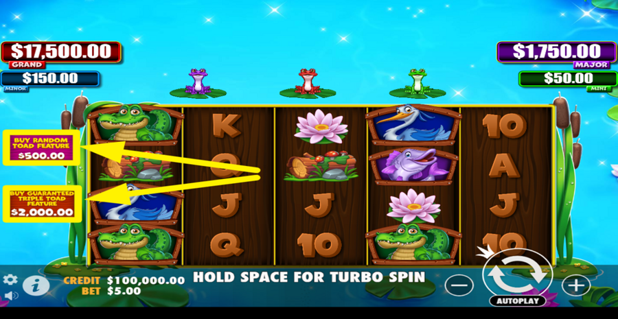 Tiny Toads Slot Review, Bonuses & Free Play (96.51% RTP)