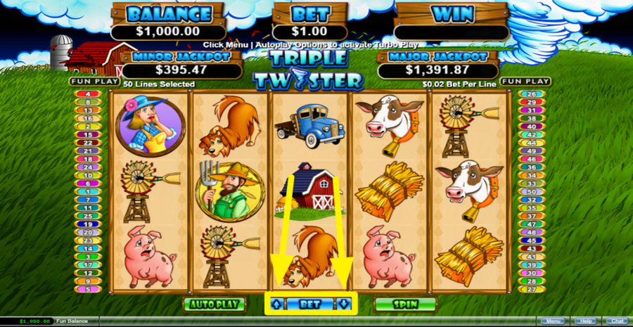 Triple Twister Slot Review, Bonuses & Free Play (95% RTP)