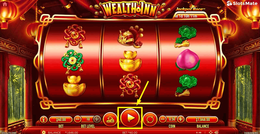 Wealth Inn Demo - Reseña y Juego Gratis (96.64% RTP)