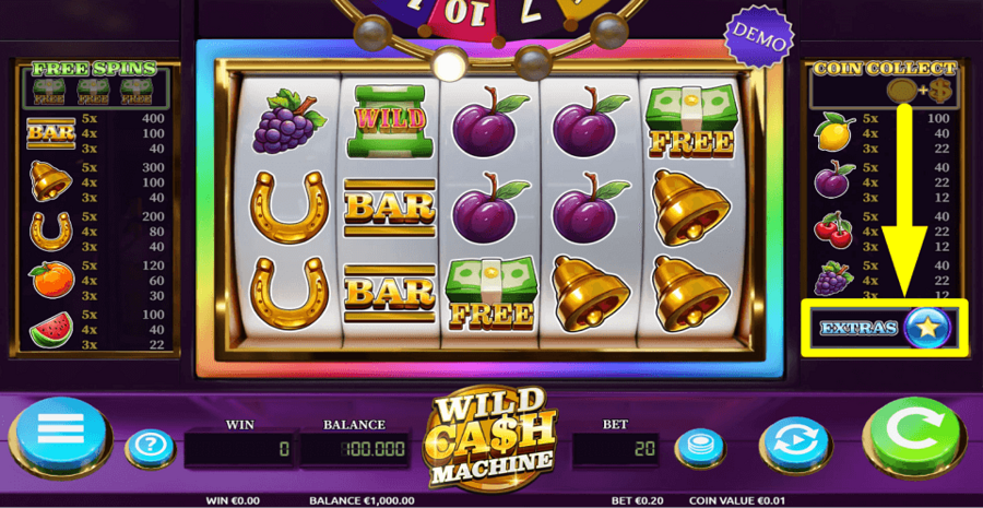 Wild Cash Machine Slot Bewertung, Demo & Boni (96% RTP)