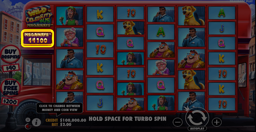 Wild Celebrity Bus Megaways Demo - Reseña y Juego Gratis (96.52% RTP)