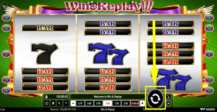Win and Replay Slot Bewertung, Demo & Boni (96.99% RTP)