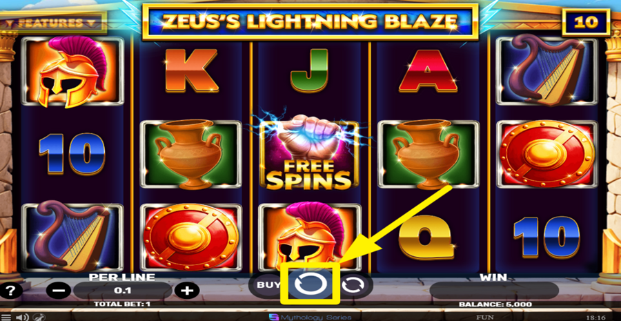 Zeuss Lightning Blaze Slot Bewertung, Demo & Boni (96.2% RTP)