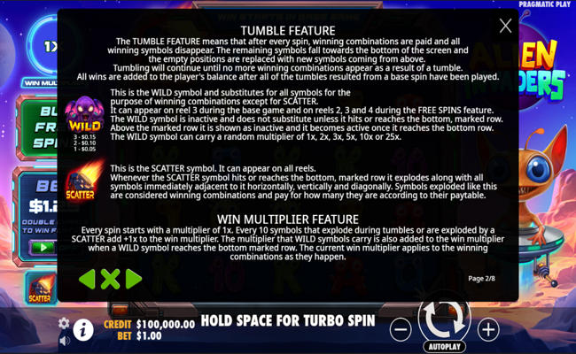 Pragmatic Play Alien Invaders Slot Review, Bonuses & Free Play (96.51% RTP)